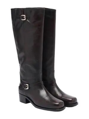 Staud Brooklyn Leather Knee-high Boots - Brown