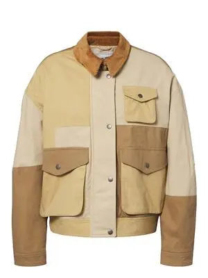 MARANT ETOILE Risla Patchwork Cotton Jacket - Beige
