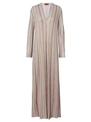 Missoni Striped Lamé Gown - Pink