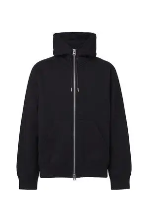 Sacai Cotton Jersey Hoodie - Black