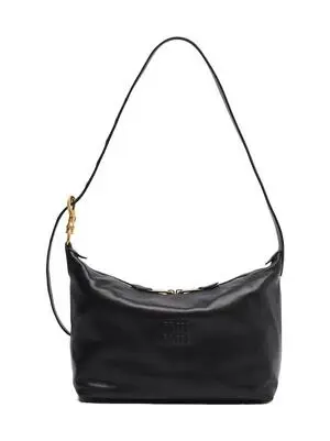 Miu Miu Spirit Leather Shoulder Bag - Black