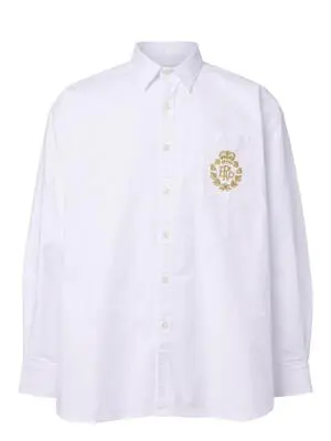 ERL Embroidered Cotton Shirt - White