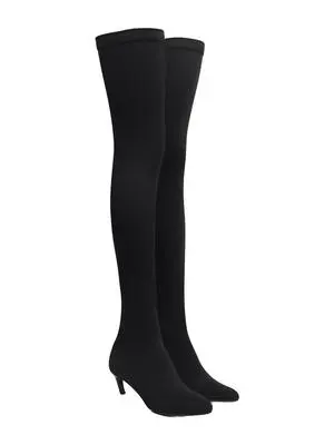Victoria Beckham Harlow Jersey Over-the-knee Boots - Black