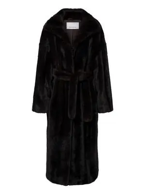 THE FRANKIE SHOP Ravello Wrap Coat - Brown