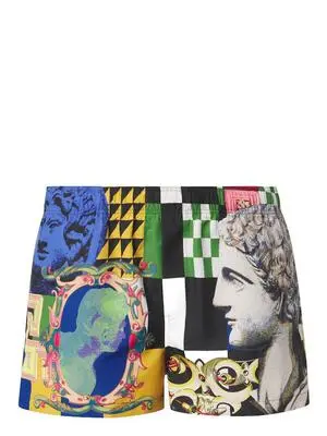 Versace Printed Medusa Swim Trunks - Multicoloured