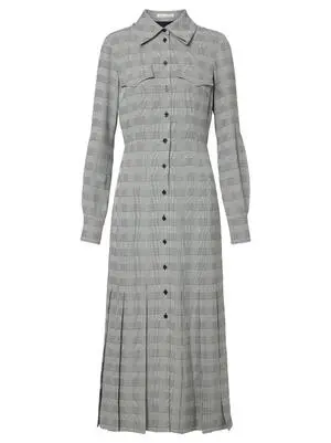 EMILIA WICKSTEAD Caliste Checked Shirtdress - Grey