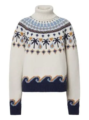 Alanui Virgin Wool Turtleneck Sweater - Multicoloured