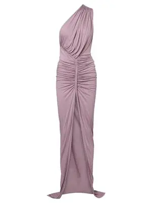 Rick Owens Avra Ruched One-shoulder Jersey Gown - Pink
