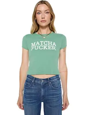 MOTHER The Itty Bitty Ringer Graphic T-shirt - Green
