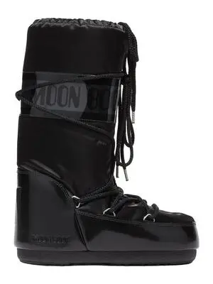 Moon Boot MOON BOOT Icon Glance Satin Boots Black