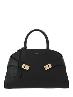 FERRAGAMO Hug Handbag - Black