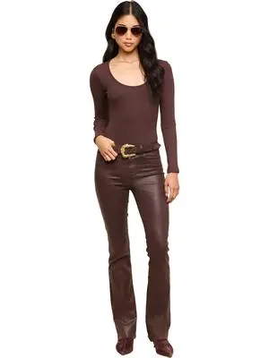 L'AGENCE L'AGENCE Ruth Coated Straight-Leg Jean