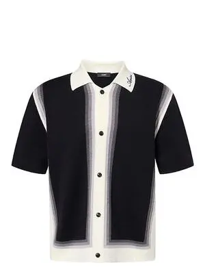 Amiri Lasso Striped Wool Shirt - Black