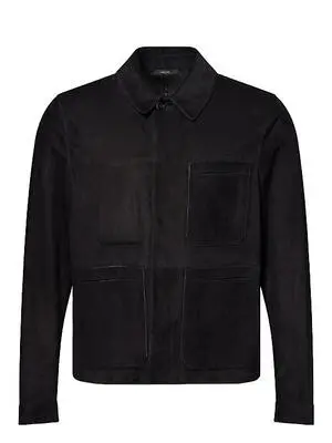 TOM FORD Patch-pocket Suede Chore Jacket - Black