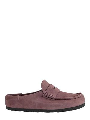 BIRKENSTOCK Naples Wrapped Suede Clogs - Pepper
