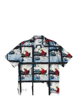 BUTTER GOODS Madlib Bomb Shelter Rayon Shirt - Multicolor
