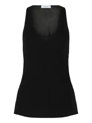 FERRAGAMO Ferragamo Silk Tank Top Black
