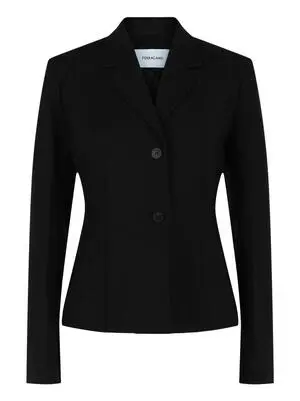 FERRAGAMO Wool Blend Blazer - Black