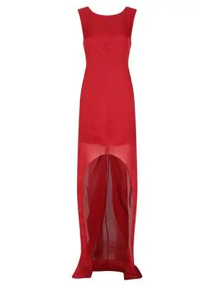 Givenchy Givenchy High-Low Dress With Big Bows Red
