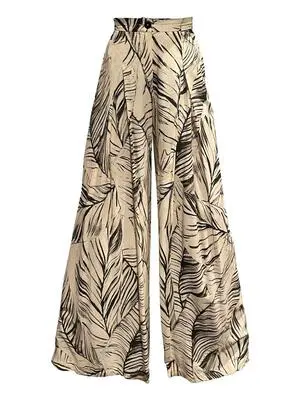 IMAATU High-waist Wide-leg Palazzo Trousers - Black