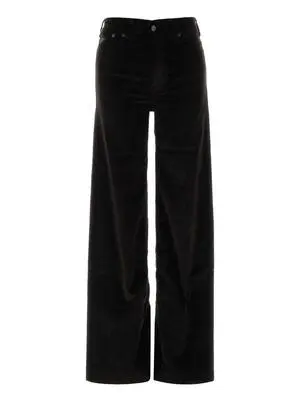 LOIS Stretch Corduroy Palazzo Pant - Black