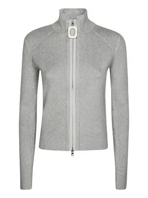 JW ANDERSON JW ANDERSON Zip-Up Cardigan In Cotton And Cashmere