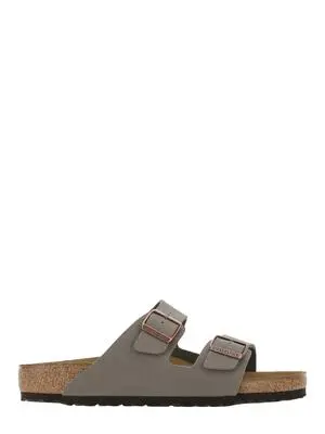 BIRKENSTOCK Leather Slip-on Slippers - Brown