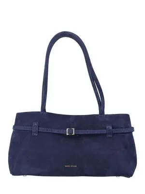 Manu Atelier Suede Tote Bag - Blu