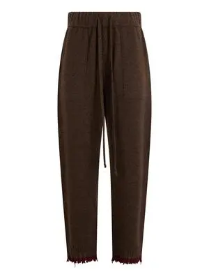 UMA WANG Cashmere Trousers - Brown