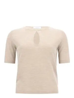 MAX MARA MAX MARA Silk-Blend Keyhole Top