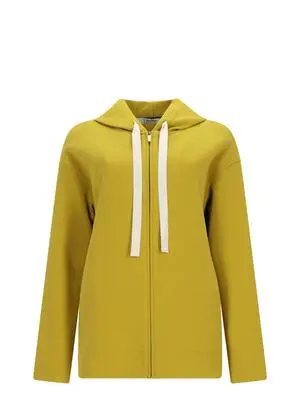 Max Mara Doria Cotton Blend Sweatshirt - Yellow
