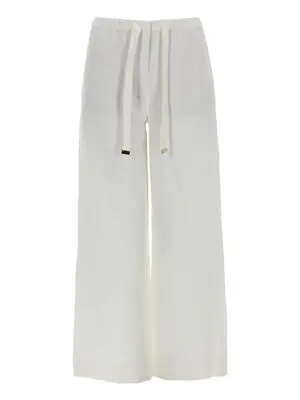Max Mara Amedea Linen Trousers - White