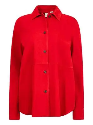 TOTÊME TOTEME Suede Leather Overshirt