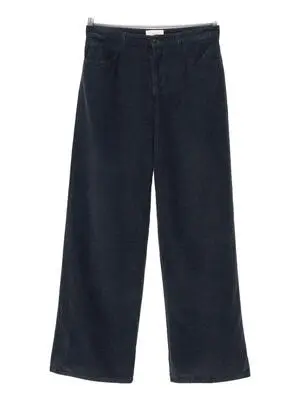 THE ROW Eglitta Velvet Trousers - Blue
