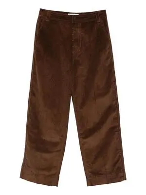 AMI Paris Velvet Trousers - Brown