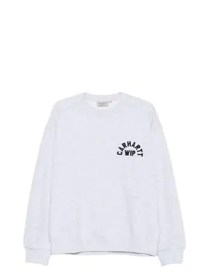 Carhartt Work In Progress Logo Cotton Sweatshirt - Grey