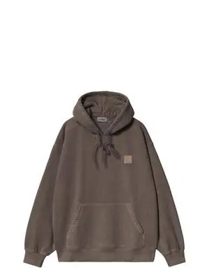 Carhartt Work In Progress Logo Cotton Hoodie - Brown