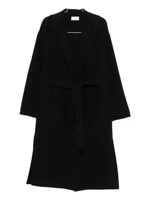 THE ROW Ciara Wool Long Coat - Black