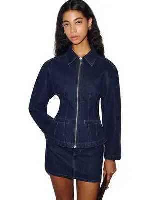 REFORMATION Reformation Shawn Denim Jacket