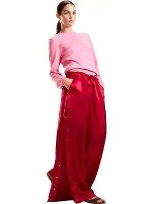 Cynthia Rowley Breakaway Snap Pant - Red
