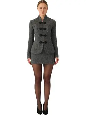 SAU LEE Julien Skirt - Grey