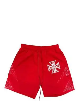 Mixed Emotion Classic Nylon Shorts - Red