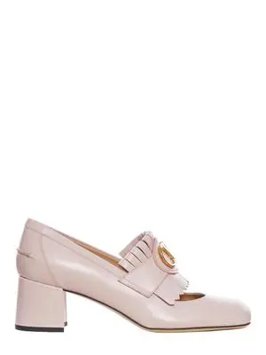 Valentino Garavani Vlogo Signature Fringe Detailed Pumps - Pink