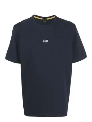 Hugo Boss Logo Printed Crewneck T-shirt - Black