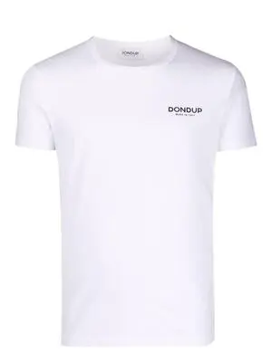 DONDUP Logo Printed Crewneck T-shirt - White