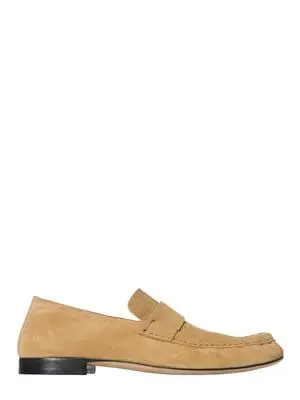 THE ROW Suede Soft Moccasins - Amarillo