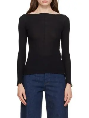 BASERANGE Pama Long Sleeve T-shirt - Black