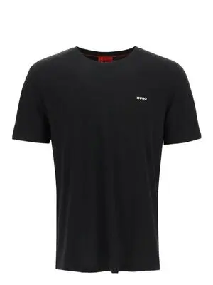 Hugo Boss Logo Printed Jersey T-shirt - Black