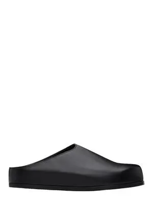 Studio Nicholson Round-toe Leather Slippers - Black
