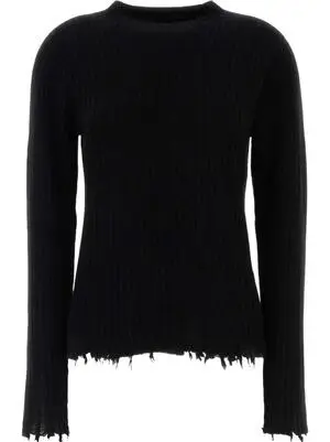 UMA WANG Long-sleeved Pullover - Black